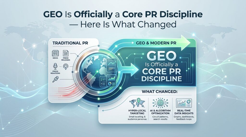 GEO est officiellement une discipline fondamentale des relations ...